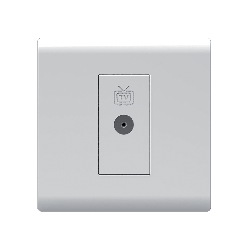 LONDON TV SOCKET WHITE | ELMARK